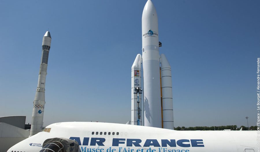 Ariane 1 and Ariane 5 rocket launchers - Museum