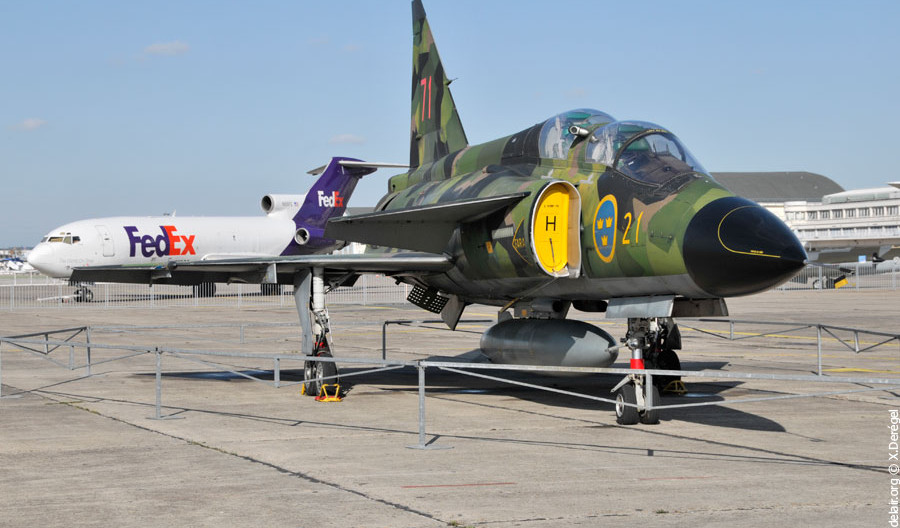 Saab Sk 37E Viggen - Musée de l'Air et de l'Espace