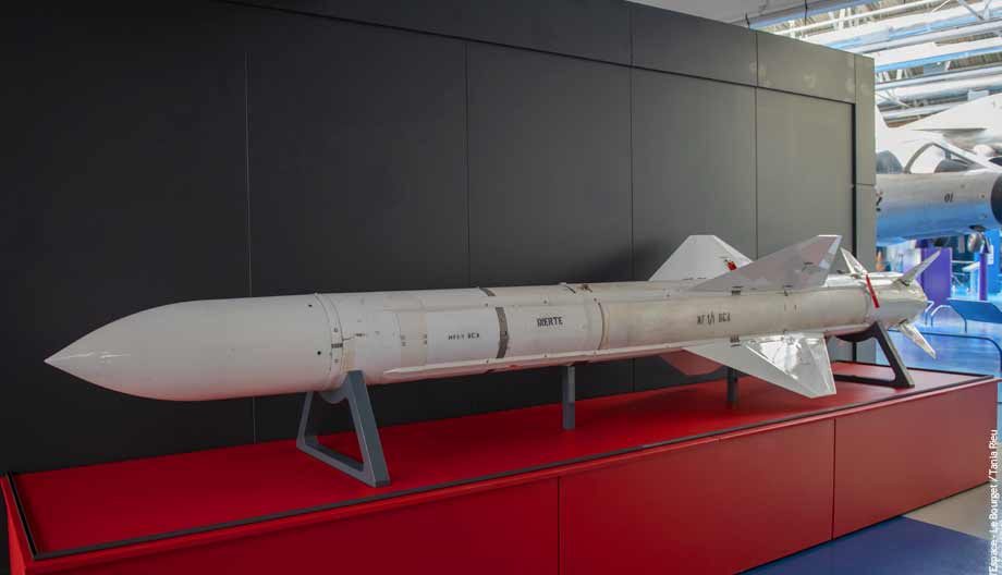 Prototype de développement de missile Exocet AM-39 - Musée de l'Air et de l'Espace