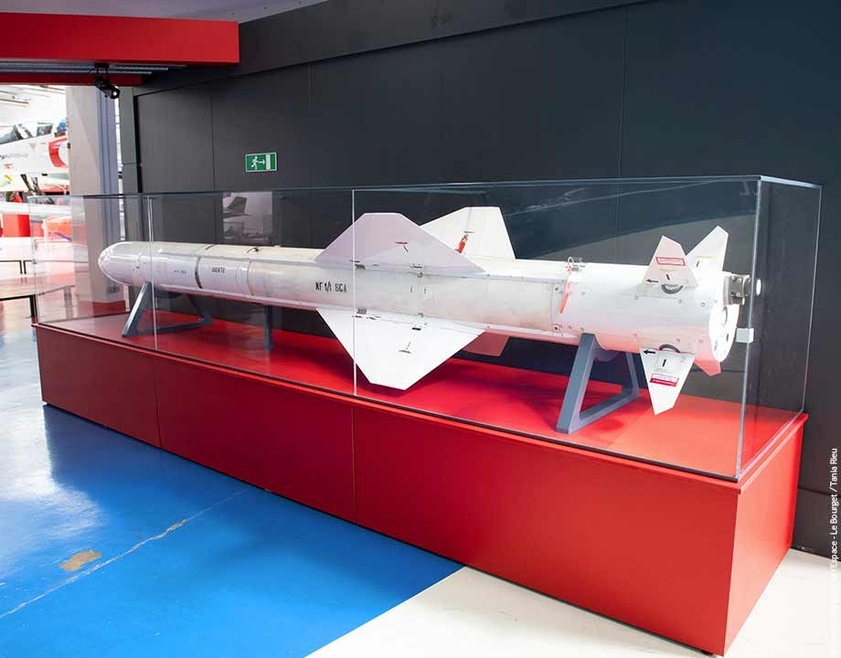 Prototype de développement de missile Exocet AM-39 - Musée de l'Air et de l'Espace